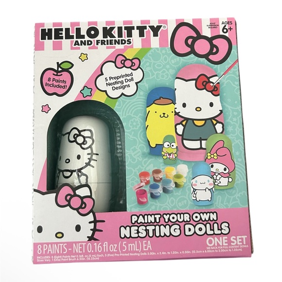 Hello Kitty | Toys | Hello Kitty Paint Your Own Nesting Dolls | Poshmark